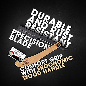 Professional Straight Razor for Men, Barber Straight Edge Razor Kit with 10 Double- Edge Straight Razor Blades, Straight Razor Shaving Kit Stainless Steel