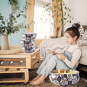 Topmeg YUCH Citronella Candles Set 3, 13.5 oz Each Scented Candle Natural Soy Wax, Outdoor and Indoor