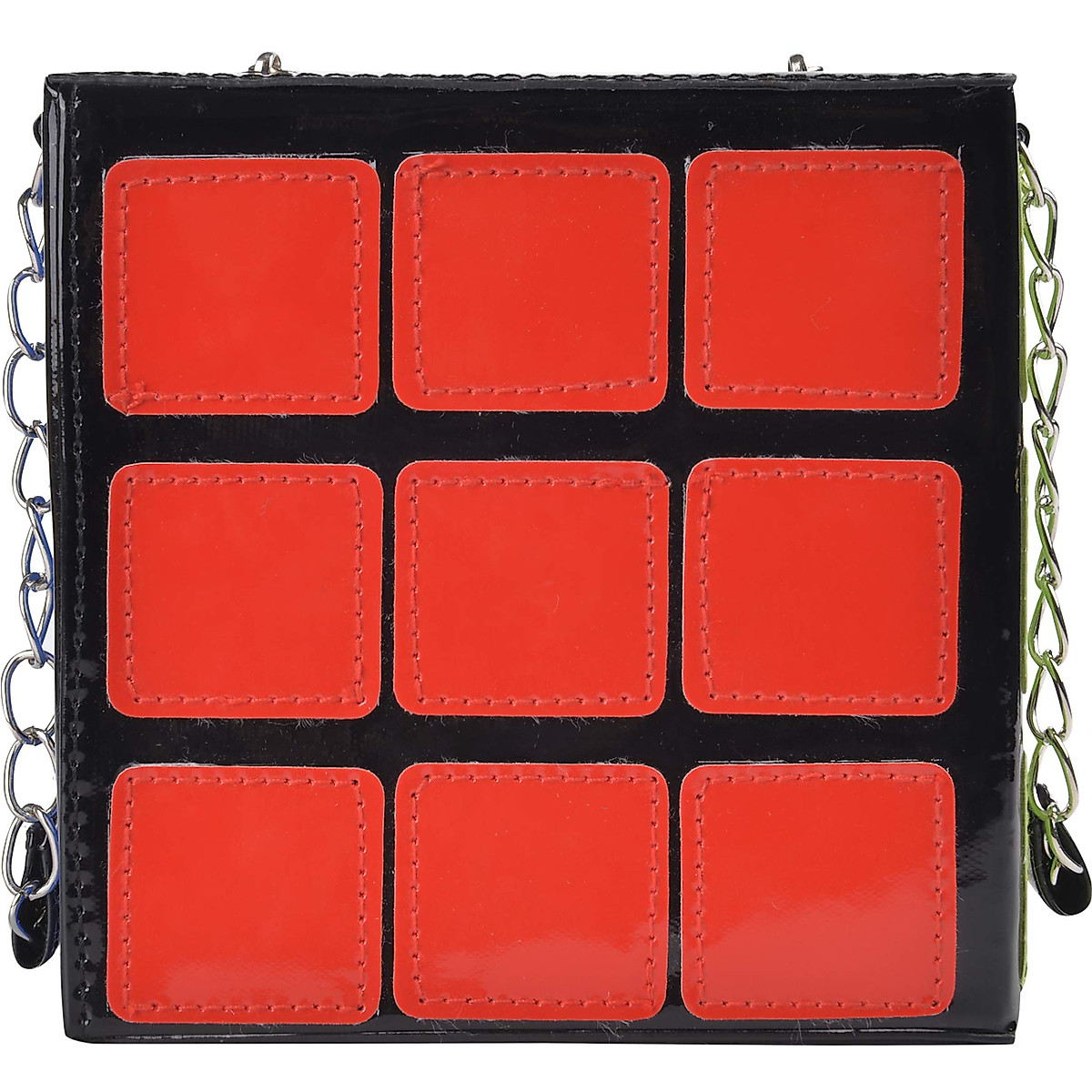 QZUnique Women's Cute Cube Shape Handbag Magic Crossbody Shoulder Bag Clutch Bag With Super Long Shoulder Strap