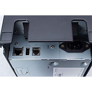 Star Micronics TSP143IIILAN Ethernet (LAN) Thermal Receipt Printer with Auto-cutter and Internal Power Supply - Gray (Renewed)