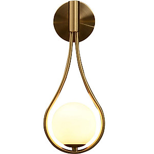 BOKT Frosted White Glass Globe Lamp Shade Replacement Milk Glass Ball Lampshade Cover Opal Sphere Shade for Pendant Light, 5.9” Diameter, 2.64" Opening Diameter (White)