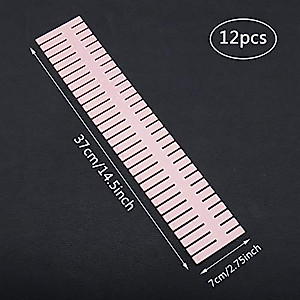 SING F LTD 12pcs Adjustable DIY Grid Clapboard Divider Drawer Closet Storage Organizer Home Storage 37x7cm Pink
