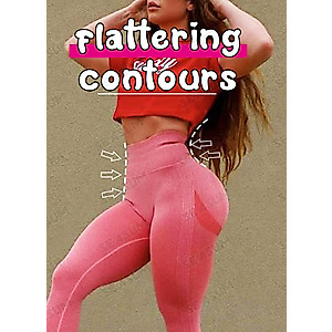 SEASUM Seamless Leggings for Women Scrunch Butt Lifting Booty High Waisted Workout Gym Yoga Pants Tights XS