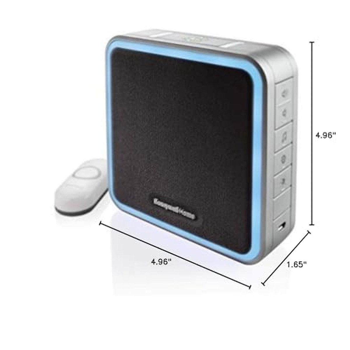 Honeywell Home RDWL917AX2000/E Doorbell Portable Wireless Doorbell & Push Button-9 Series, Blue