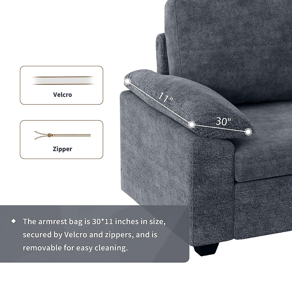 Merax 84"x84" 6 Seat Velvet Sectional Sofa Set, Large L Shaped Corner Couch with Ottoman, Armrest Pillow, Upholstered Indoor Furniture for Living Room, Apartment, Office, Gray