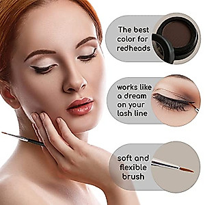 JUST FOR REDHEADS Professional Cake Eyeliner - (Includes Eyeliner Brush)