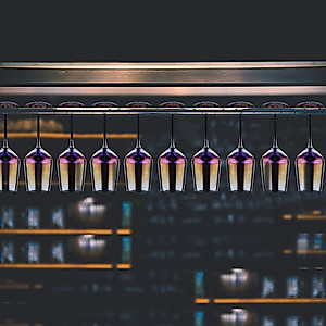 Gutsdoor Wine Glasses Set of 2 Crystal Red Wine Glasses Iridescent White Wine Glasses Long Stem Large 17 Ounce Wine Glass Hand Blown for Wedding, Anniversary, Christmas, Birthday, Gifts