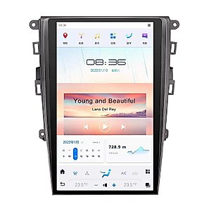 NAKEVICH 13.6 Inch Qualcomm Android 11 Car Radio for Ford Fusion Mondeo MK5 2013-2020 Stereo Upgrade Tesla Style Dash IPS Touch Screen Android Auto GPS Navigation Head Unit Audio Multimedia Player