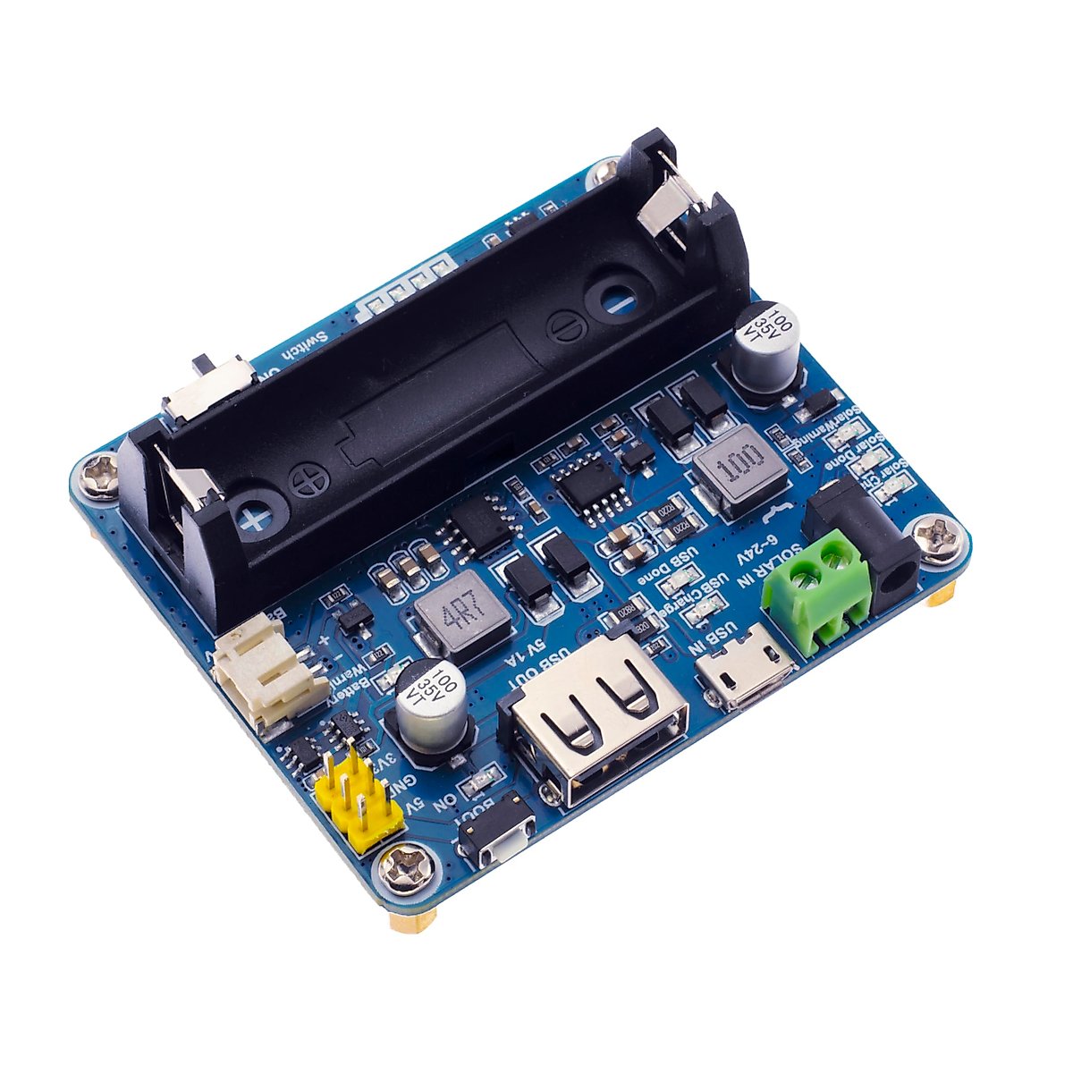 Coolwell Recharged Solar Power Management Module for 6V~24V Solar Panel 5V/1A Or 3.3V/1A Output Solar Panel / USB Connection