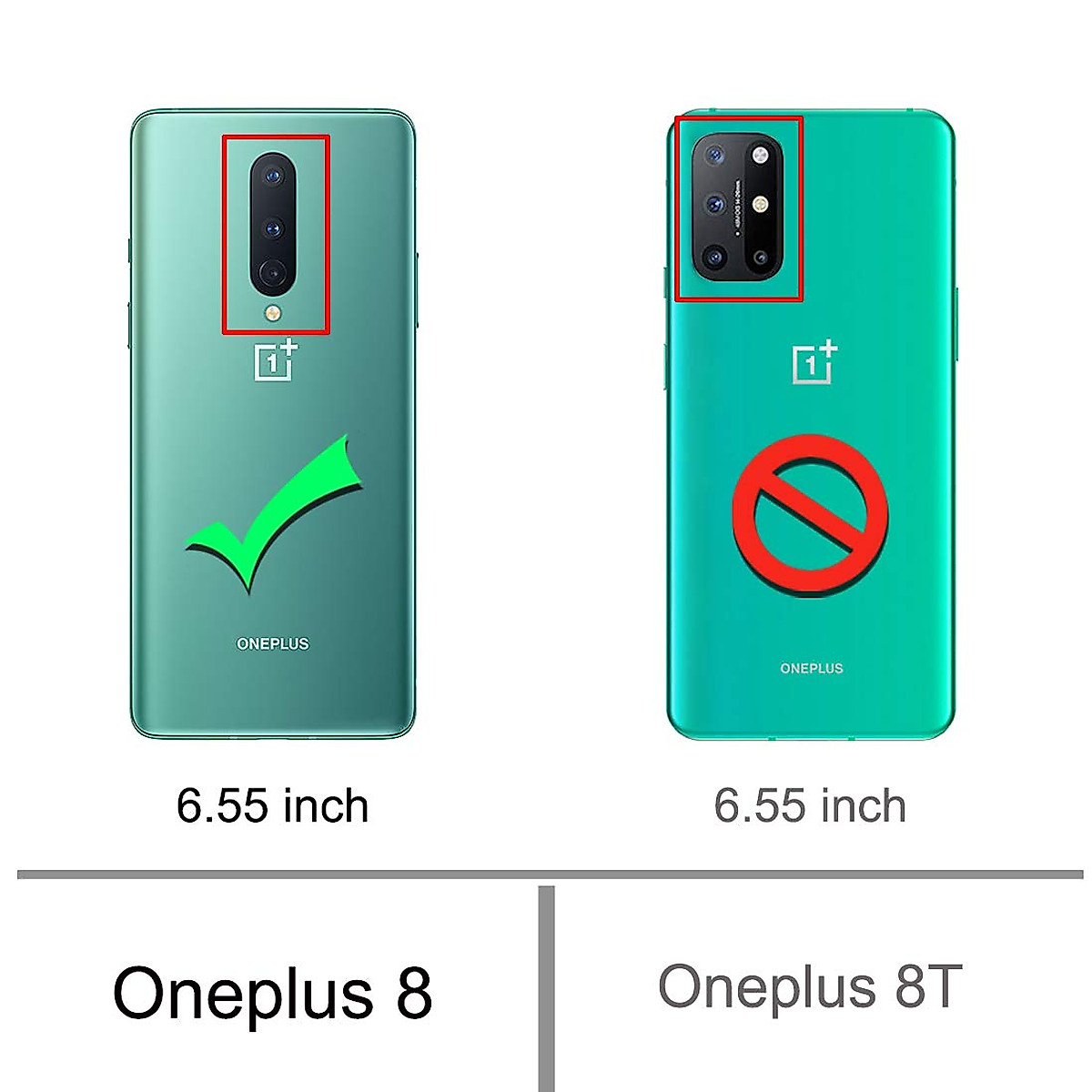 Osophter for Oneplus 8 Case [Not Compatible with Oneplus 8t],Clear Transparent Reinforced Corners TPU Shock-Absorption Flexible Cell Phone Cover for One Plus 8(Clear)