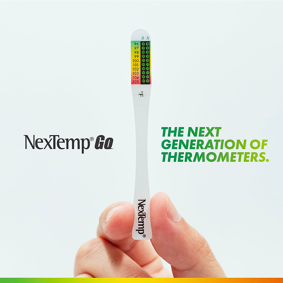 NexTemp® Go Oral Disposable Thermometers, Accurate Fast Read Temperature Thermometer in 10 Seconds, Hygienic, Use Anytime Anywhere for Adults, Kids, Travel, Home or First Aid Kit, 12 Pack