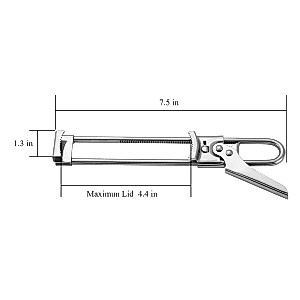 Adjustable Multifunctional Stainless Steel Can Opener,Jar Opener for Weak Hands,Jar Lid Opener