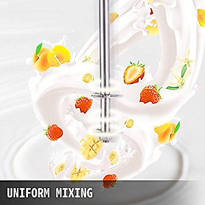 VEVOR Milkshake Maker Double Head Stainless Steel Electric Milkshake Maker 180W Milkshake Machine Classic Milkshake Maker with 800ml Cup, Silver Milkshake Maker Machine, 2 Speed Adjustable