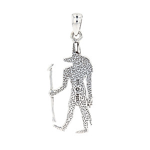 Jewelry Trends Anubis Egyptian God of the Underworld Sterling Silver Pendant