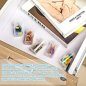 JOVITEC 200 Pcs Plastic Film Canister Holder 35 mm Empty Camera Reel Containers Storage Containers Case with Lids for Small Accessories Fish Hook Film Beads (Clear)