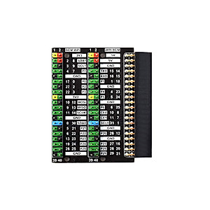 2X 40 PIN GPIO Header Adapter Color-Coded Header Expansion Board for Raspberry Pi 400,Easy Expansion