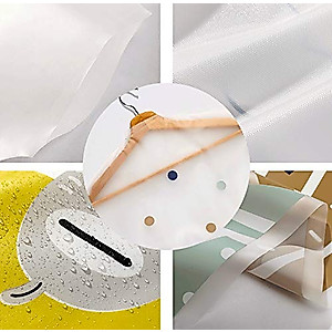 Hanging Garment Bags, M MOACC Travel Garment Bag for Dress Long 23"x 47" Garment Cover Lightweight Closet Clothes Storage 5 Pack