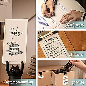 Phomemo M02 Wireless Sticker Printer, Portable Bluetooth Photo Printer Pocket Thermal Sticker Maker Mobile Printer, Compatible with iOS and Android, for Print Photo, Journal, Fun, Black and White