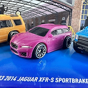 Micro Machines 2022 Series 6 World Pack #17 Micro City: Pontiac GXP, Cadillac CTS-V, Land Rover Discovery, Jaguar XFR-S, Silverado