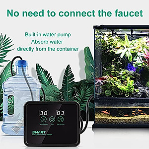 Reptile Automatic Humidifiers Spray System,vivarium Tank Misting System With Adjustable 360° Spray Nozzles And Timing Controller,amphibians Intelligent Humidifier For Rainforest Ecosystem