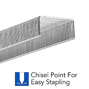 Swingline Staples, Heavy Duty, 1/4" Length, 25 Sheet Capacity, 100/Strip, 5000/Box, 1 Pack (79394), Silver