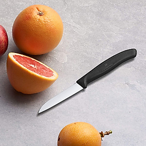 Gemüsemesser SwissClassic, 8 cm, schwarz