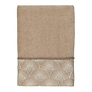 Avanti Linens - Hand Towel, Soft & Absorbent Cotton Towel (Deco Shell Collection, Rattan)