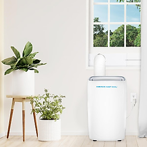 Emerson Quiet Kool EAPE14RSD1 SMART Heat/Cool Wi-Fi and Voice 550-Sq. Ft Portable Air Conditioner with Remote Control for Rooms, White