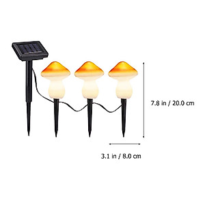 Mobestech Solar Mushroom Lights Solar Powered Twinkle Fairy Lights LED Outdoor String Lamp for Home Yard Patio Garden Decorations