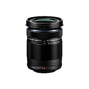 OM SYSTEM OLYMPUS M.Zuiko Digital 40-150mm F4.0-5.6 R Black For Micro Four Thirds System Camera, 3.75x Zoom Lens, Portable Design