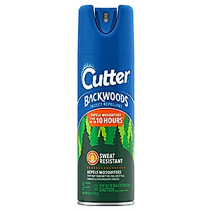 Cutter Backwoods Insect Repellent (12 Pack), Repels Mosquitos for Up To 10 Hours, 25% DEET, 6 Ounce (Aerosol Spray)