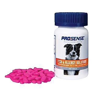 Pro-Sense ProSense Itch and Allergy Solutions 100 Count, for Dogs, Antihistamine