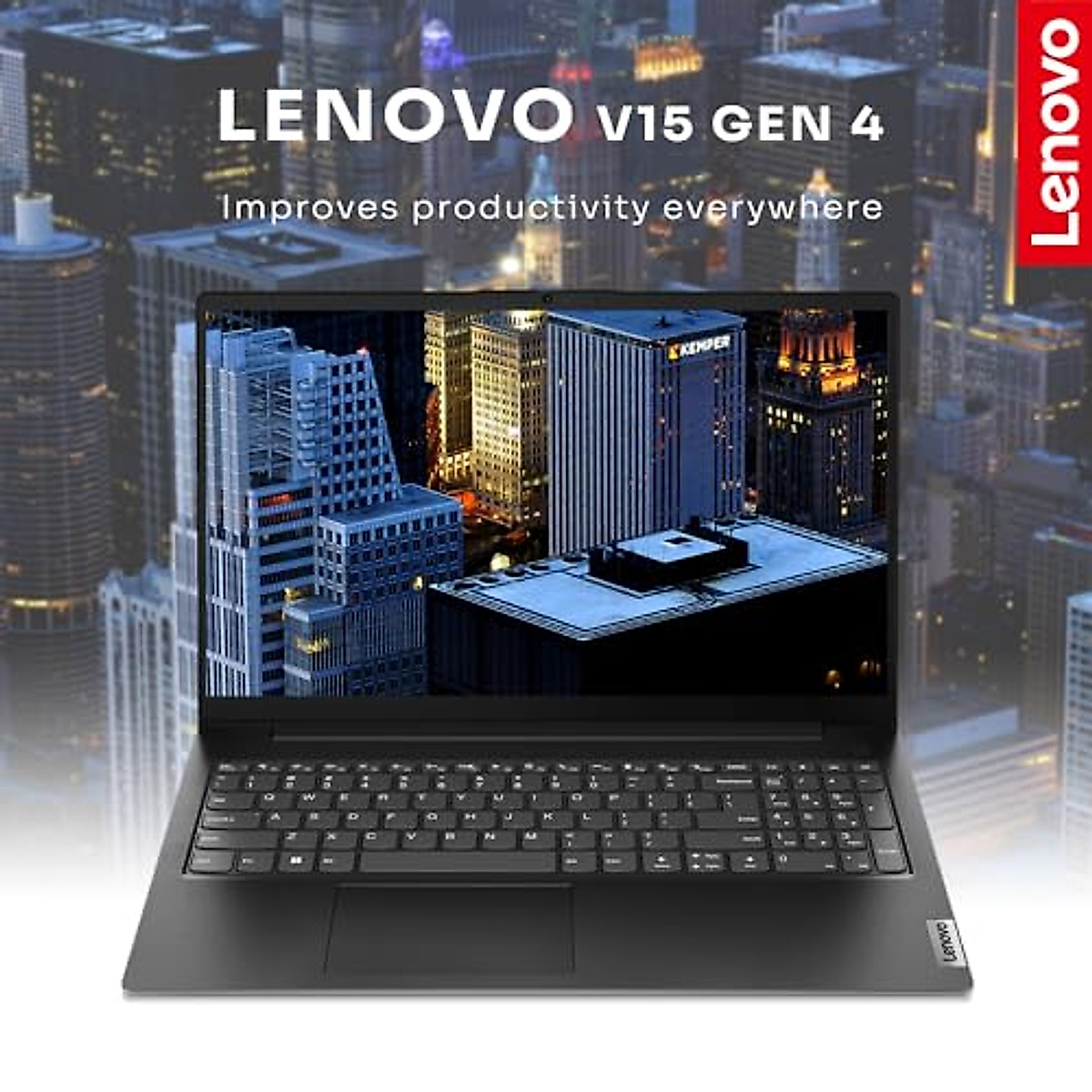 Lenovo V15 Gen 4 Business Laptop, 15.6" FHD Screen, AMD Ryzen 5 5500U, 16GB RAM, 1TB SSD, Webcam, HDMI, Wi-Fi, Windows 11 Pro, Black