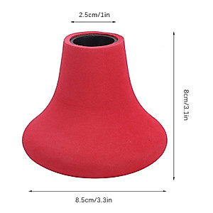Fishing Rod Butt Cushion, Spherical EVA Practical Fishing Rod Support, Salt Water Resistant Shock‑Absorbing Not Slip Drift Fishing for Boat Fishing(red)