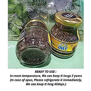 A.D.P. UTH Fish Food Black Mosquito Larvae 75 g. Tropical Fish Food Grow Faster & Color Enhancer Slow Sinking Like Pellets High Protein 74% for All Tropical Fish Feed & Small Fish Breeding Fish Care