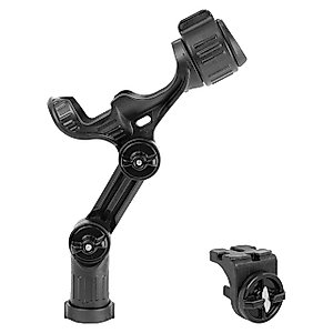 YakAttack Omega Pro Rod Holder with Turnkey Track Adapter - 90° Aluminum Boat Mount