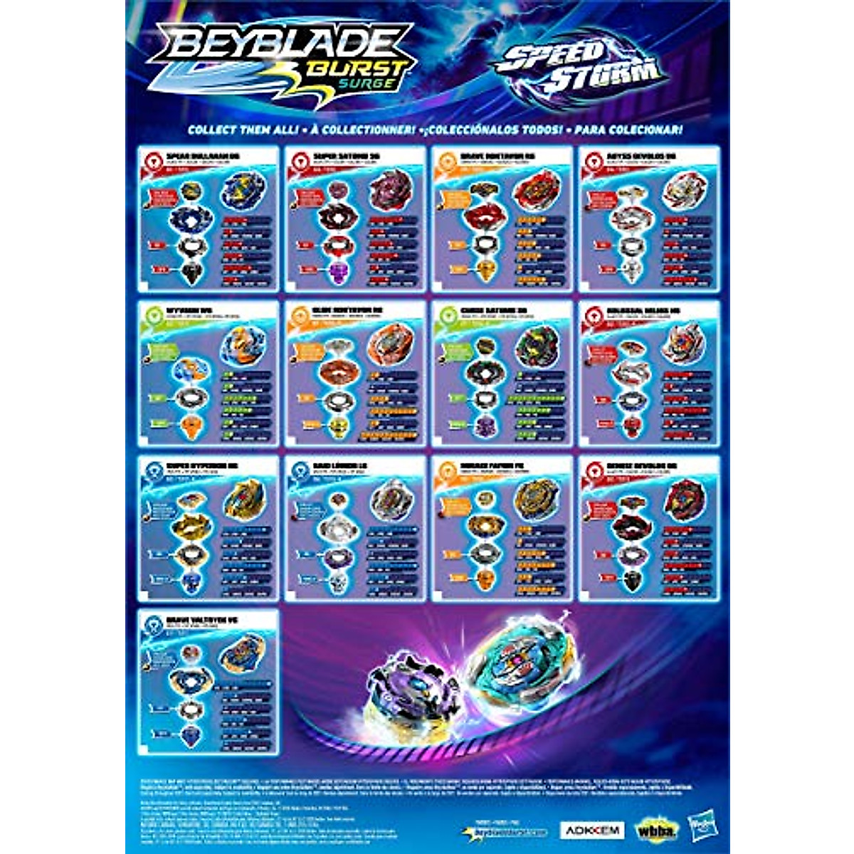 Beyblade Burst Surge Speedstorm Abyss Devolos D6 Spinning Top Single Pack -- Balance Type Battling Game Top, Toy for Kids Ages 8 and Up
