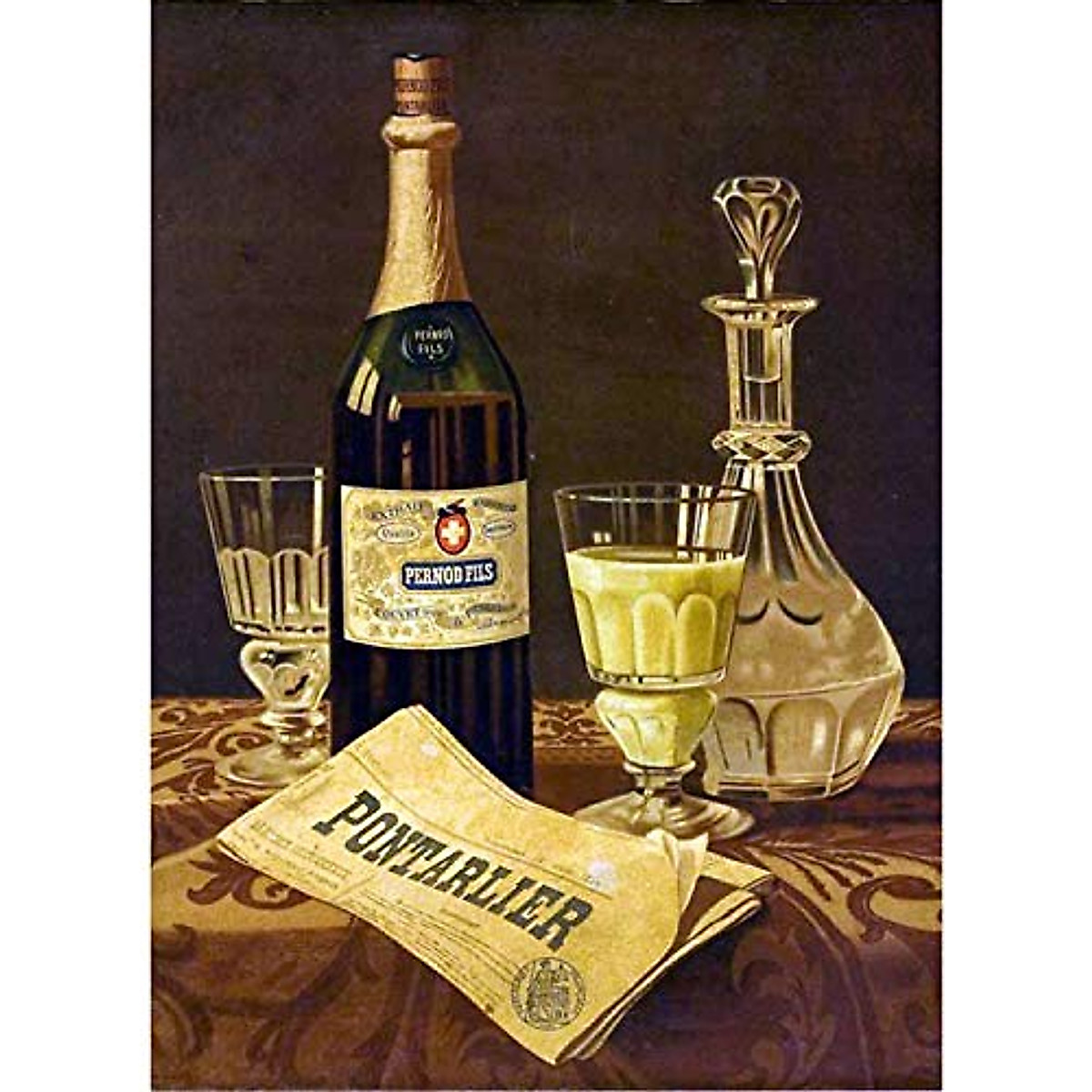 Amehla Original Absinthe Glass: Set of 2 - Vintage Reservoir Pontarlier Style Cordial Cocktail Glasses