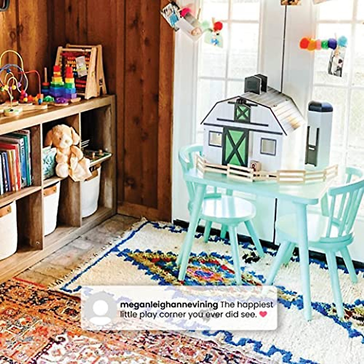 Delta Children Windsor Kids Wood Table and Chair Set (4 Chairs Included) - Ideal for Arts & Crafts, Snack Time, Homeschooling, Homework & More, Grey