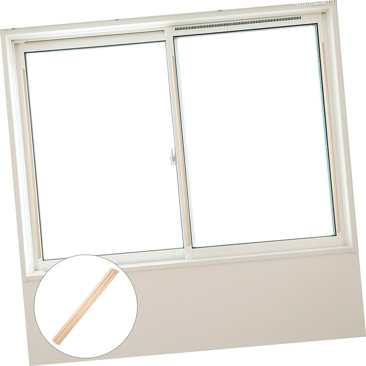 BUTIFULSIC 10 Pcs Triangular Wooden Strip Screen Window Trim Wooden Molding Trim for Window Molding Strip Decor Window Decorative Stick DIY Window Trim Wood Trim Modeling Window Frame