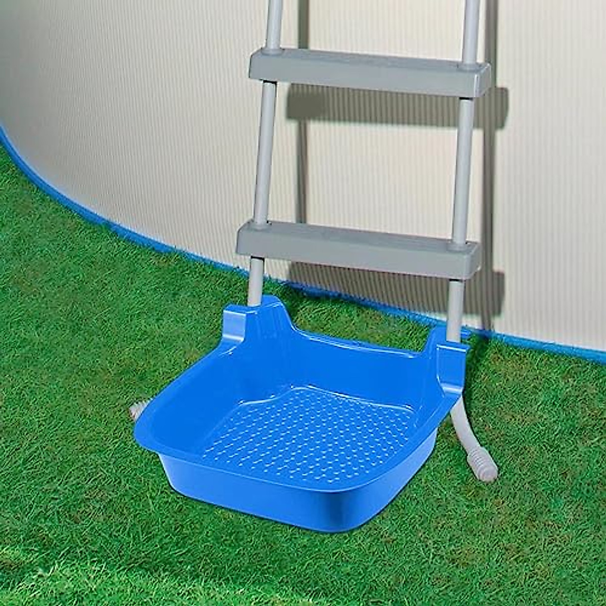 Pool Foot Bath | Foot Bath for Pool Ladder,Anti-Slip Textured Above Ground Pool Foot Soak Tray for Above Ground Swimming Pools or Spas Wash Feet Sand Dirt Before Entering, Installed on Pool Ladder