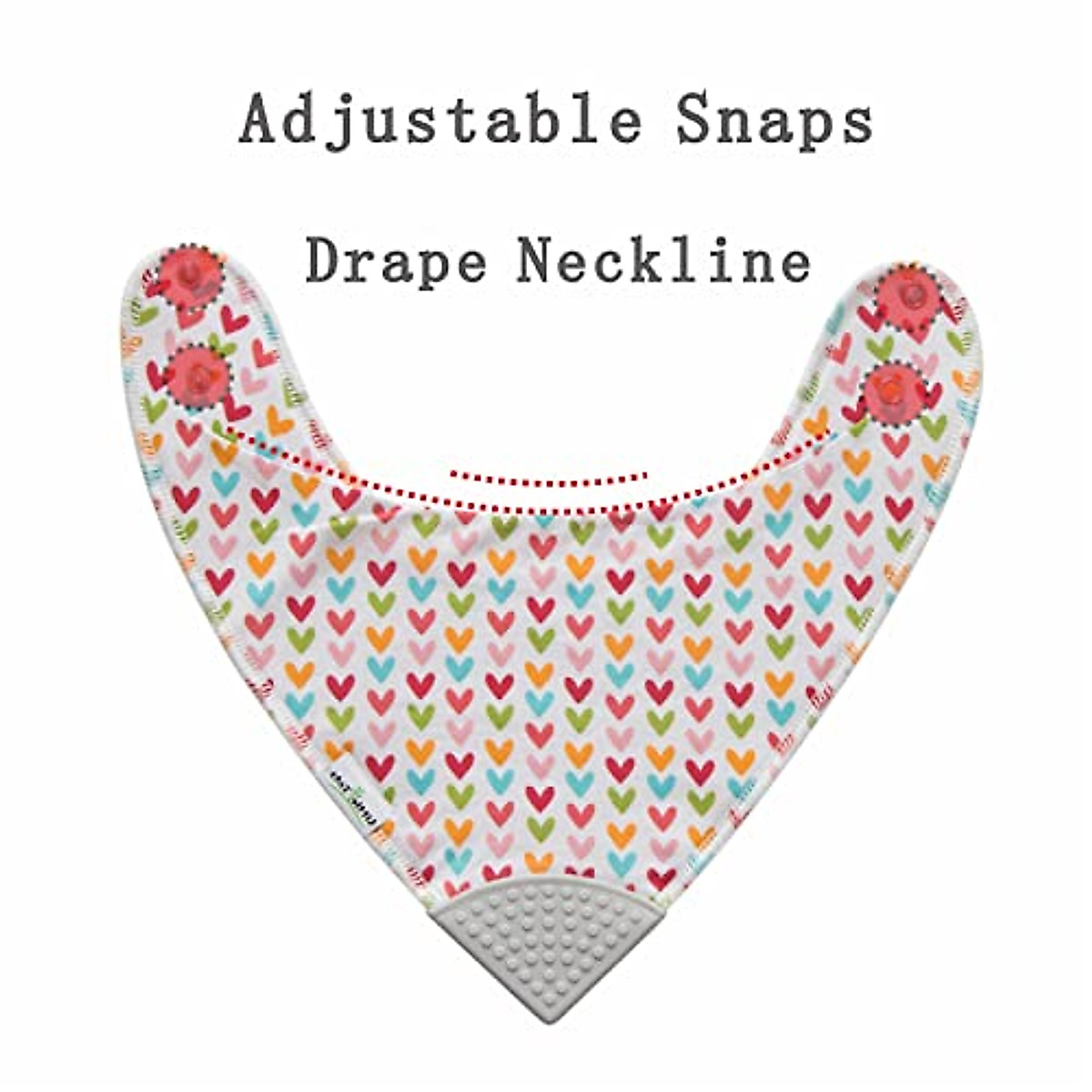 Baby Bibs Bandana Drool Bibs with Teether 4 Pack for Infant, Boys, Girls, Unisex 100% Cotton Drooling Bibs Soft and Absorbent (Colored owl)