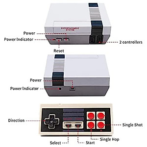 HDMI Classic Edition Console，Classic Mini Console,Super Retro Game Console Classic Mini HDMI System with Built in 620 Old School Video Games, Plug and Play,8-Bit Console with 2 Joysticks, for Family TV (Consoles-620-HD)