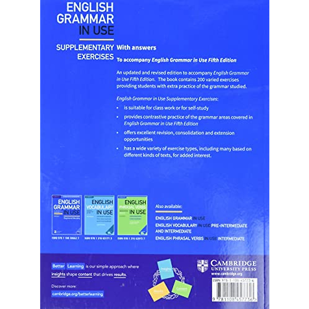 English Grammar in Use Supplementary Exercises Book with Answers: To Accompany English Grammar in Use Fifth Edition