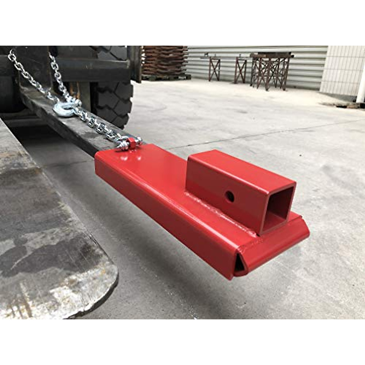NIXFACE Insert 2" Forklift Hitch Receiver Pallet Forks Trailer Towing Adapter