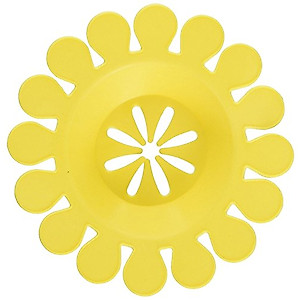 Compac Sink Daisy Scented Kitchen Sink Strainer infuses & Freshens Your Sink, Must Have Kitchen Sink Accessories, Sink Drain Strainer - Catcher, Yellow, Lemon Scent, 6 Count, (3 Packs of 2)