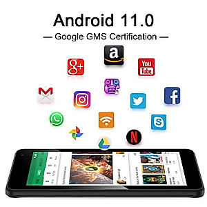 7 inch Tablet, Android 11, 2GB RAM 32GB ROM, Quad-Core Processor, Dual Camera, WiFi, Bluetooth, 128GB Expand, Google Play GMS Certified, Black