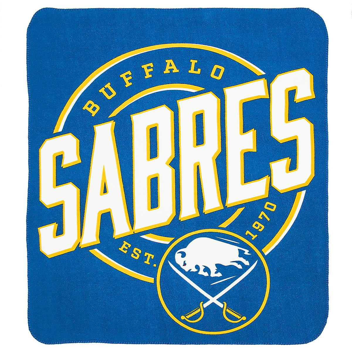 Northwest NHL Buffalo Sabres Unisex-Adult Fleece Throw Blanket, 50" x 60", Campaign