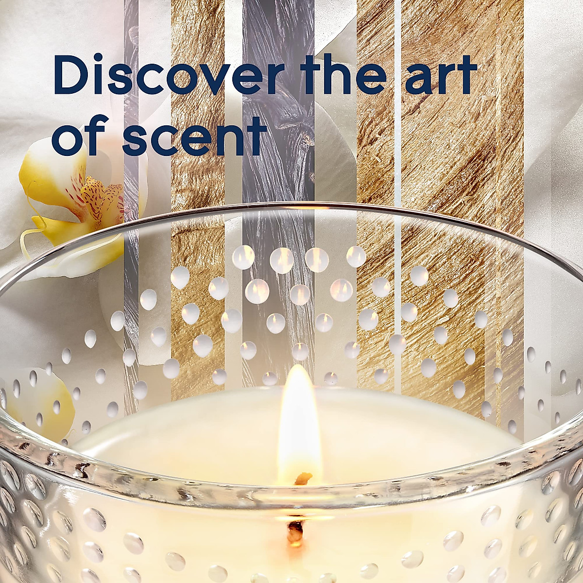 Glade Candle Jar, Air Freshener, Sheer Vanilla Embrace, 3.4 Oz