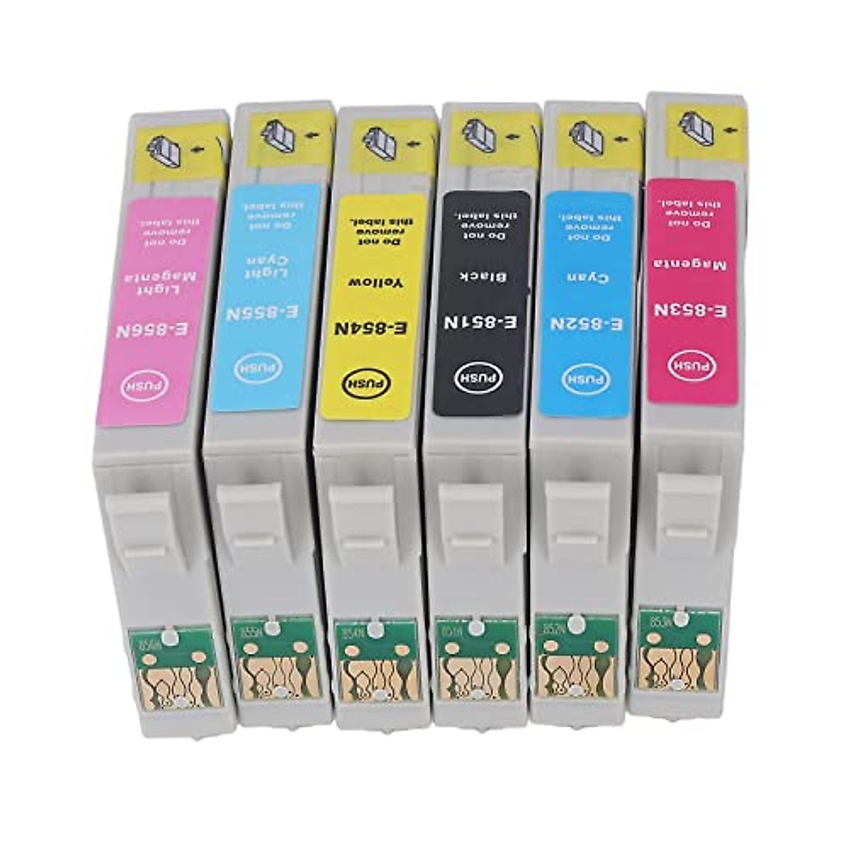 Hilitand Printing Ink Cartridge Ink Cartridge BK C M Y LC LM 6 Colors Printing Accessory Part for Photo Paper Document (T0851N/T0852N/T0853N/T0854N/T0855N/T0856N)